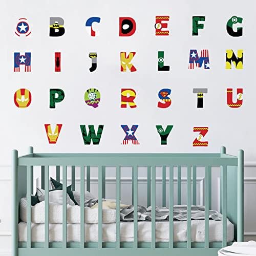Amazon.com: Alphabets Stickers ABC Letters Wall Stickers Kids Wall ...