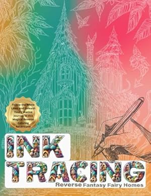 Amazon.com: Ink Tracing Coloring Book, Follow the White Lines to Reveal ...