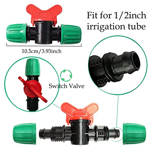Tesmotor 8 Pack Drip Irrigation Switch Valve for Garden Sprinkler ...