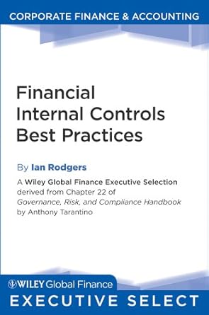 Amazon.com: Financial Internal Controls Best Practices (Wiley Global ...