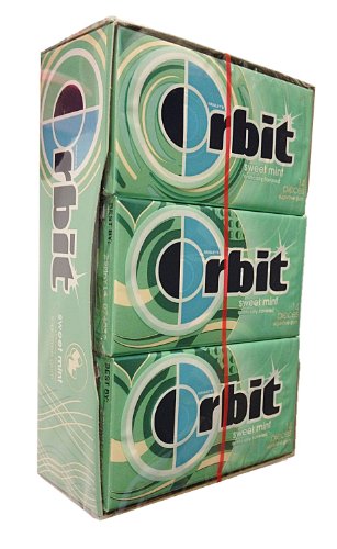 Snapklik.com : Orbit Sugar Gum Sweet Mint 12 Pack