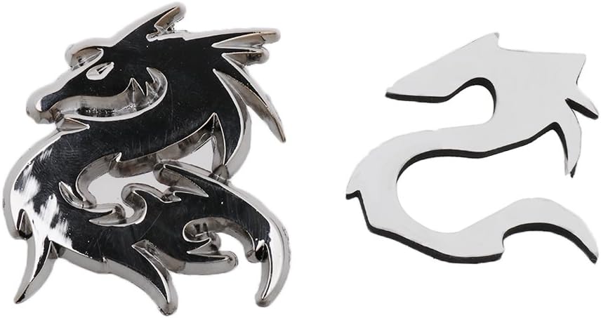 Amazon.com: Chinese Dragon Car Auto Bike Chrome Emblem Decal 3D Sticker ...
