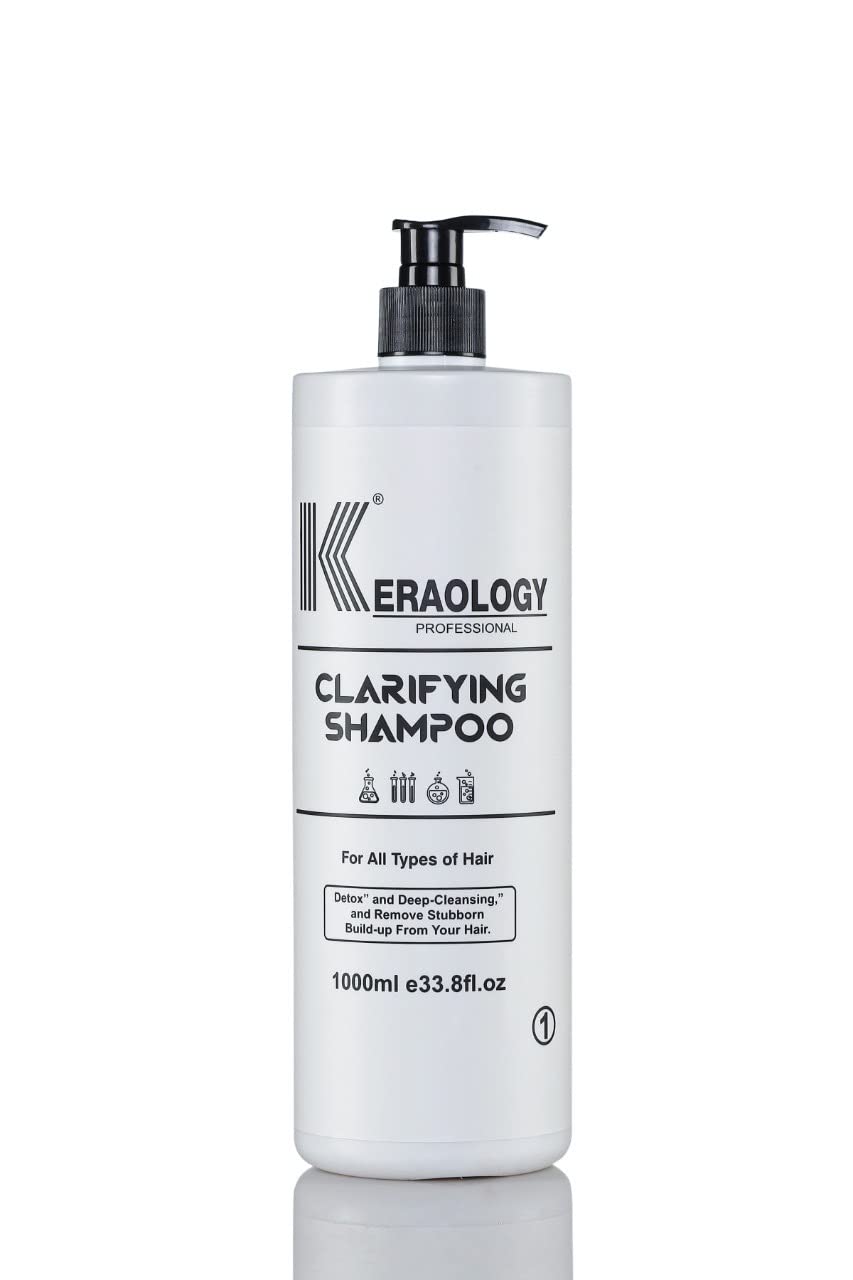 Buy Keraology's Clarifying Shampoo For Hair Build Up Shampoo (1000ml ...