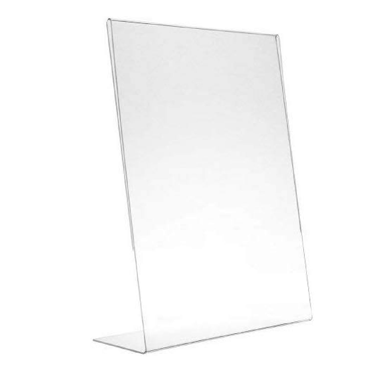 SIGNOOGLE Acrylic Portrait Counter Poster Table Top Menu Sign Display ...