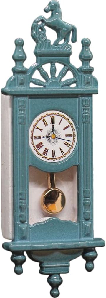 Amazon.com: Vintage Decor Dollhouse Clock 1:12 Scale Miniature Model ...
