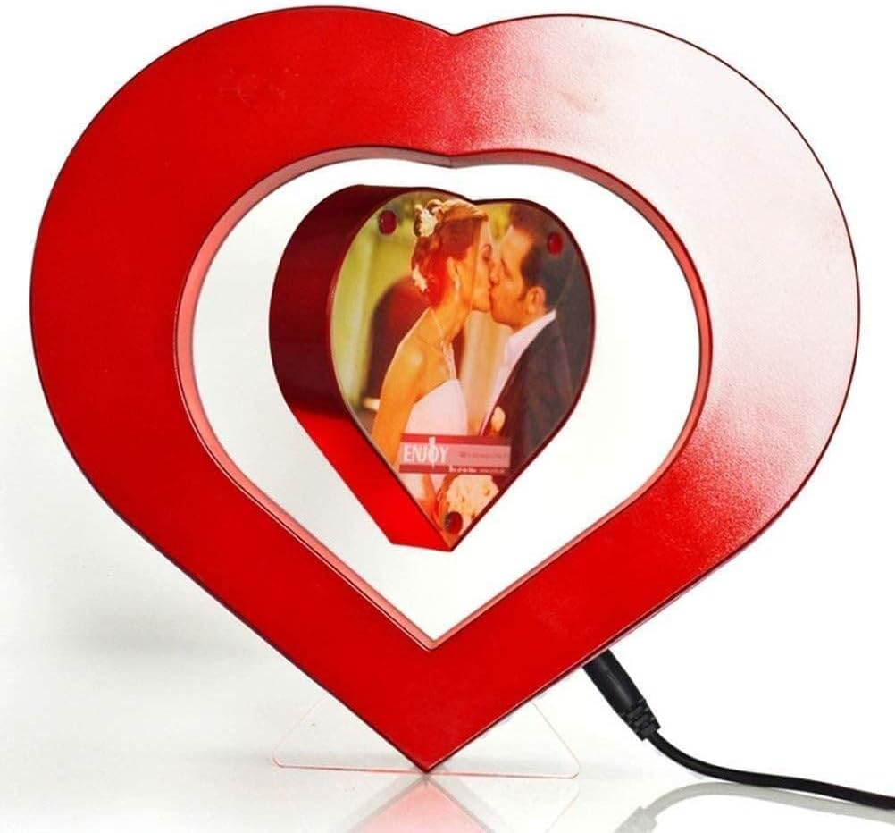 Amazon.com - JEHUPA Magnetic Levitating Photo Frame -Heart Shape ...