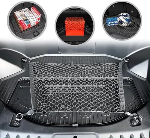 Amazon.com: Floor Style Automotive Elastic Frunk Mesh Cargo Net for ...