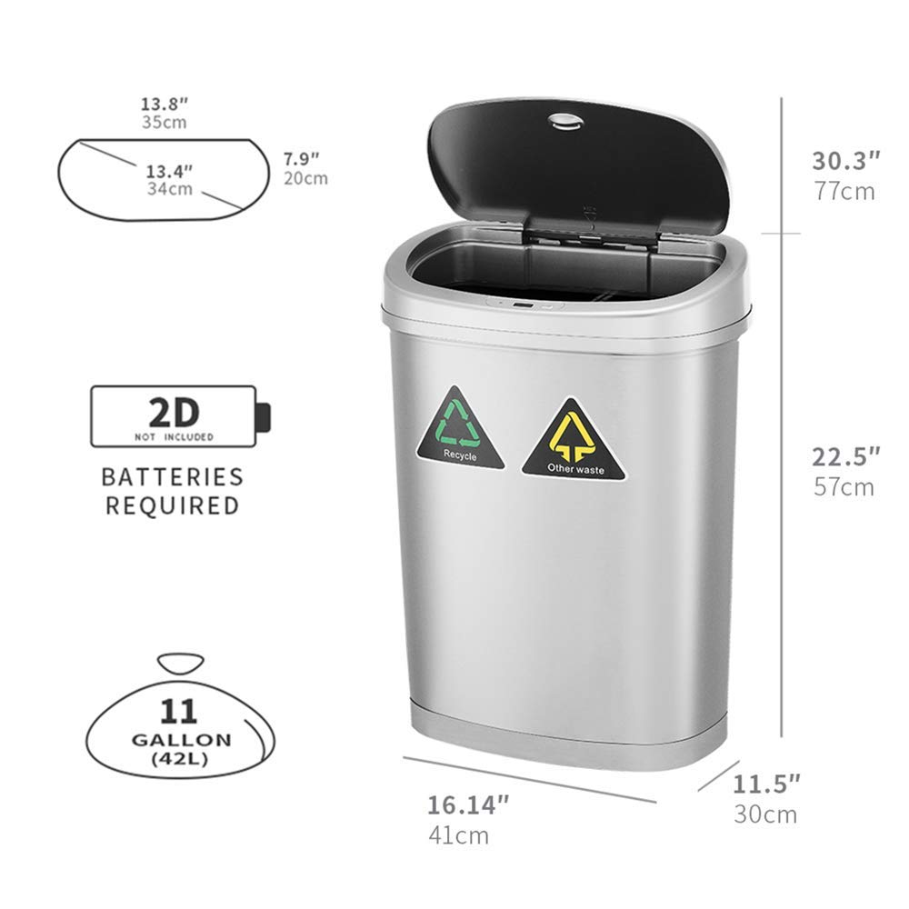 Buy Amagabeli Automatic Sensor Trash Can 11Gallon 42L Recycler buy-amagabeli-automatic-sensor-trash-can-11gallon-42l-recycler