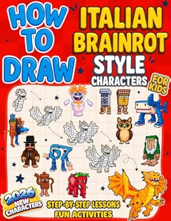 How to Draw Italian Brainrot Style Characters for Kids: Drawing and ...