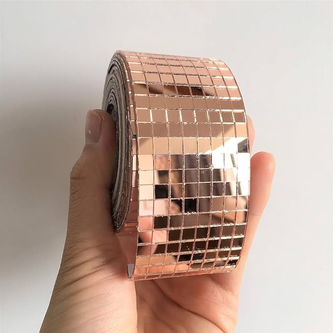 EVERMALL Self Adhesive Real Square Glass Mirrors|Disco Ball Mirror ...