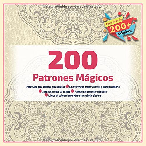Buy 200 Patrones Mágicos Posh Book para colorear para adultos - La ...