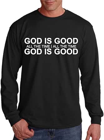 Noizy Clothing Co. God is Good #4 All The Time Christian Long Sleeve ...