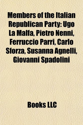 Buy Members of the Italian Republican Party Book Online at Low Prices ...
