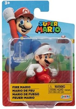 Amazon.com: SUPER MARIO Action Figure 2.5 Inch Fire Mario Collectible ...