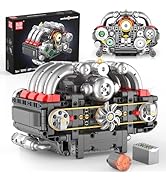 Amazon.com: Mould King 10206 V8 Engine Model kit That Runs, Build Your ...