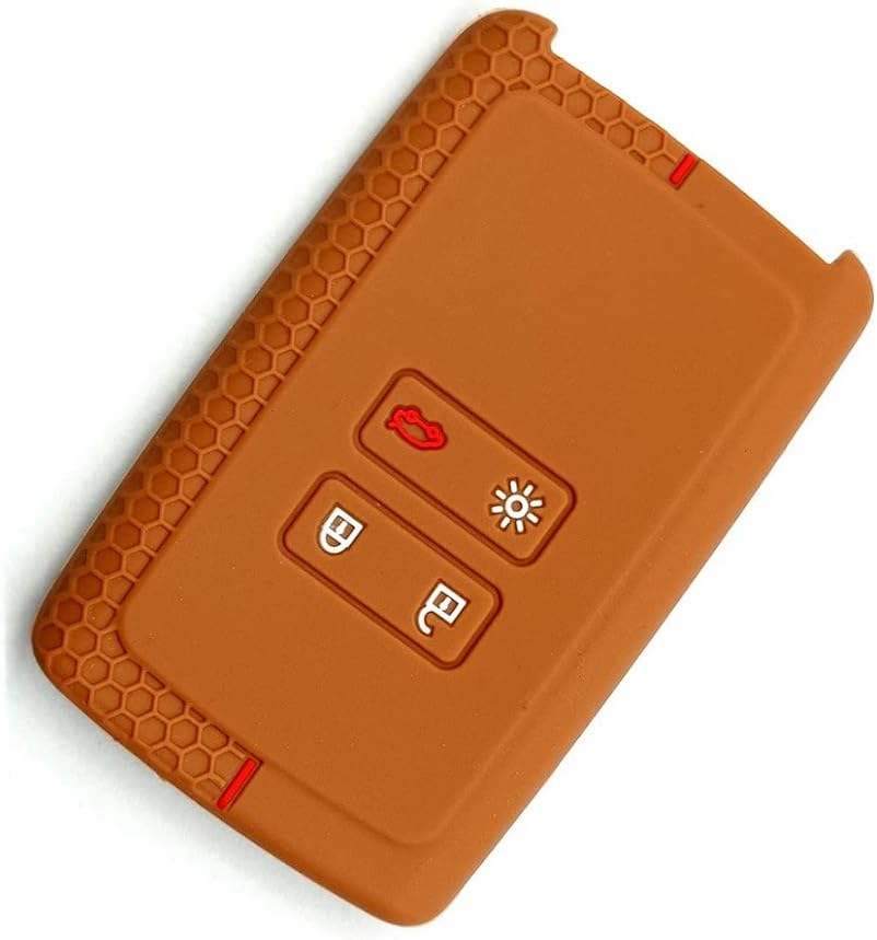 KEYKART ® Silicone Key Cover for Renault Kiger Triber Smart Card (Brown ...