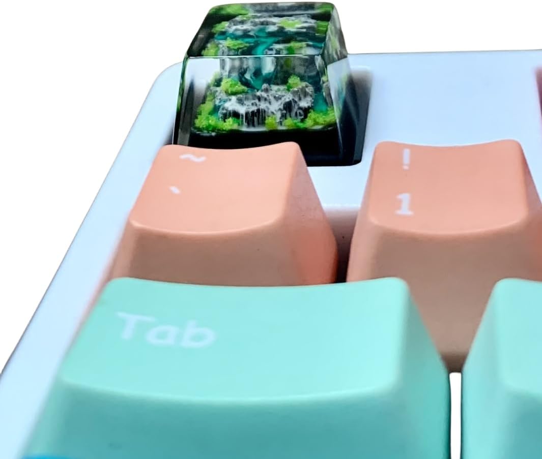 Amazon.com: Mountain Resin Keycap, Handmade Unique Keycap for Custom ...