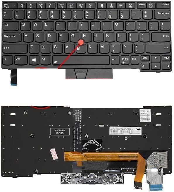 US/Russian Keyboard for for Thinkpad X280 A285 X390 X395 L13 Yoga ...