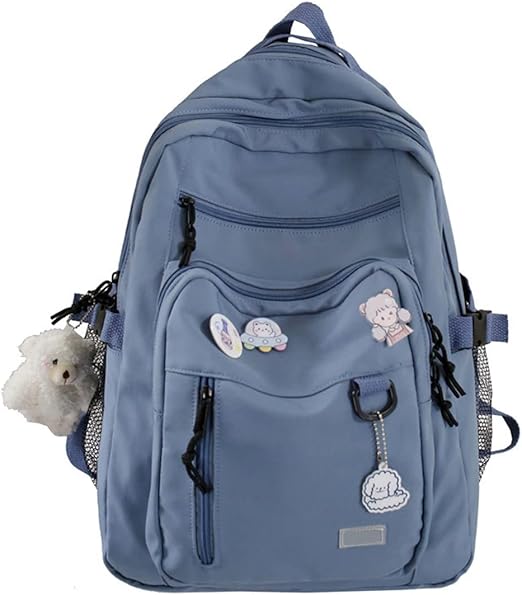 Amazon.com | GAXOS Cute Aesthetic Backpack for School Middle Student ...