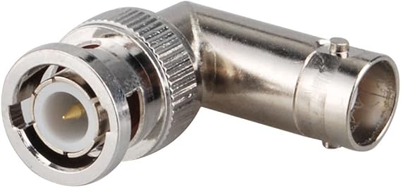 Amazon.co.jp: BNCオス ⇔ BNCメス L型コネクタ 変換コネクタ BNC接続アダプタ BNC中継コネクタ 5個セット : 家電＆カメラ