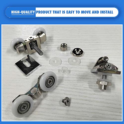 25mm Shower Door Rollers, 4pcs Sliding Shower Doors Wheels Replacement ...