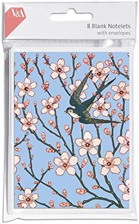 V&A Pack of 8 Blank Notelets with Envelopes (MG-SOC 163) - Almond ...