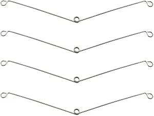 LUORNG 4PCS Luminaire Fixing Clip Recessed Lighting Spring Clamp Silver ...