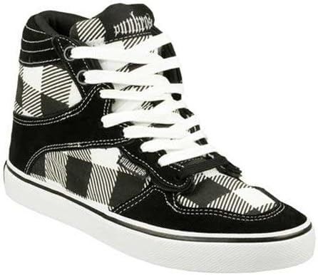 Amazon.com | Punkrose Women's G-Funk Buffalo Hi-Top Sneaker,Black/White ...