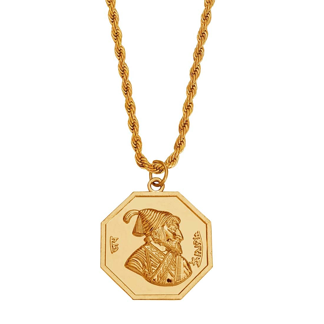 Buy Sullery Religious Chhatrapati Shivaji Maharaj Rajmudra Locket with ...