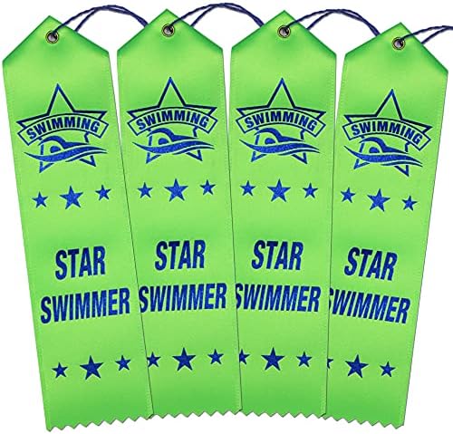 Amazon.com: RibbonsNow Perfect Attendance Ribbons - 100 Blue Ribbons ...