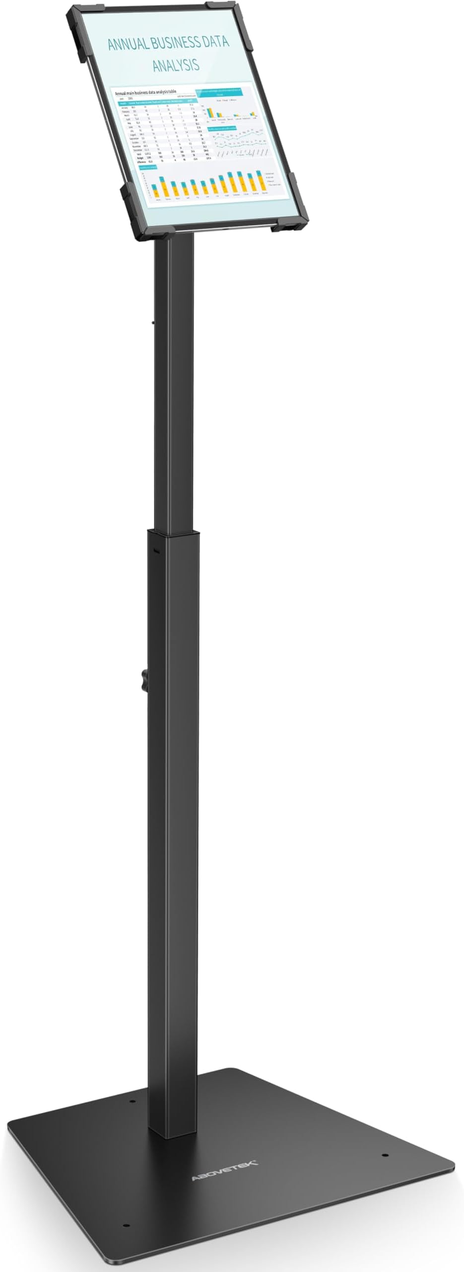 AboveTEK Security iPad Kiosk Floor Stand, Anti-Theft POS Tablet Stand ...