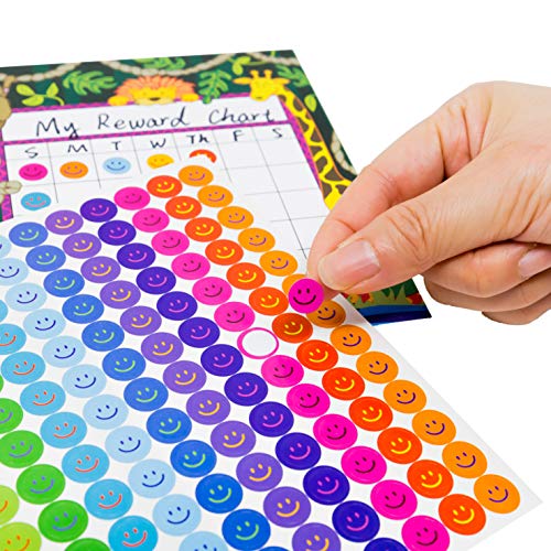 Youngever 10296 pcs Happy Smile Face Stickers, Smiley Face - Want It All