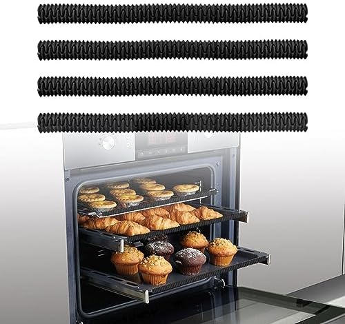 4Pcs Oven Rack Covers Silicone Protectors Heat Resistant Guard ...