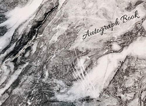 Autograph Book: Signatures Blank Scrapbook, Blank Unlined Keepsake ...