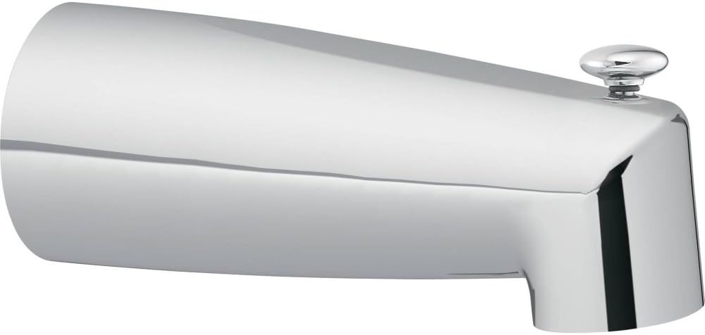 Moen Chrome Tub Spout with Lift Rod Diverter, Threaded 1/2-Inch IPS ...