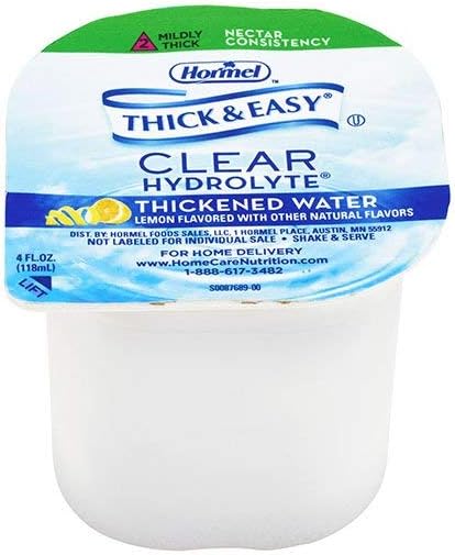 Amazon.com : Thick & Easy Hydrolyte Thickened Water 4 oz. Portion Cup ...
