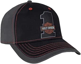 Harley-Davidson Men's #1 Bar & Shield Colorblocked Baseball Cap Black ...