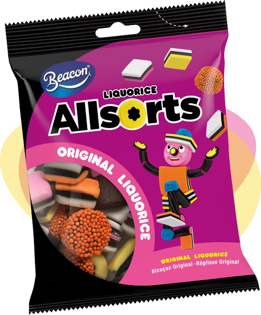 Amazon.com : Beacon Mini Liquorice Allsorts 75g * 4 pack : Grocery ...