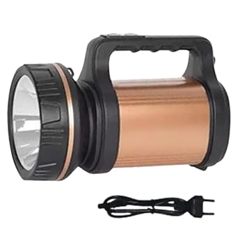 TechPride Long Range Focused Bright Beam Rechargeable LED Torch with ...