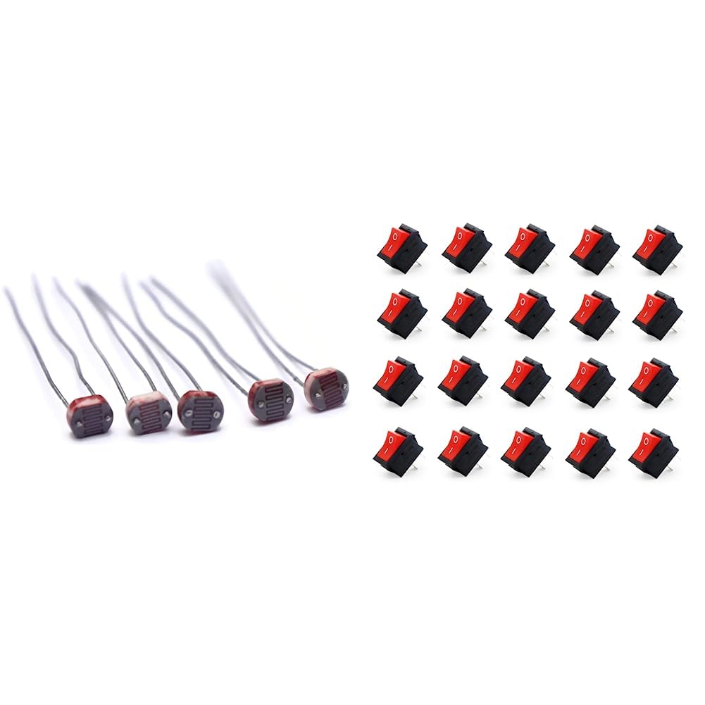 Electronic Spices 10PCS Photoresistor LDR CDS 5mm Light-Dependent ...