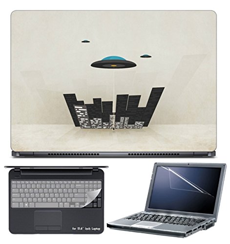 Skin Yard Alien Abduction Laptop Skin/Decal with Screen Protector ...