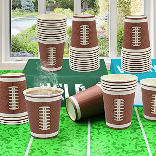 Amazon.com: Inspireyee Football Themed Disposable Paper Cups, Sports ...