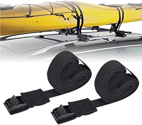 2pcs Kayak Tie Down Straps, Heavy Duty Lashing Straps Cargo Tie-Down ...