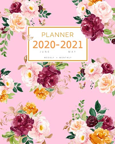 Planner 2020-2021: 8x10 Weekly and Monthly Organizer Large from June ...