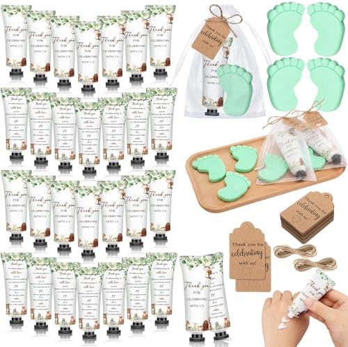 Amazon.com : Dimsile 50 Sets Woodland Baby Shower Favor for Guests ...