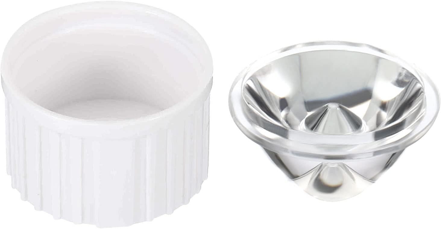 PATIKIL 20mm LED Lens 5 Degree with Plastic Holder, 8 Set Acrylic ...