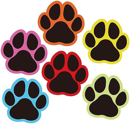 Amazon.com: 36 Large Paw Paper Cutout - Crafts Bulletin Board Decor ...