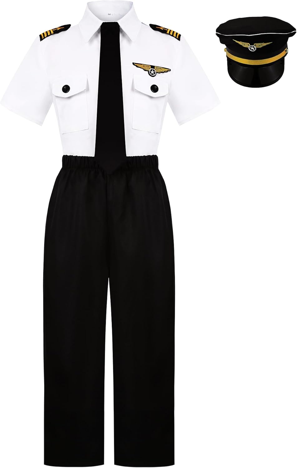 Airline Pilot Costume for Kids Captain Pilot Uniform for Career Day ...