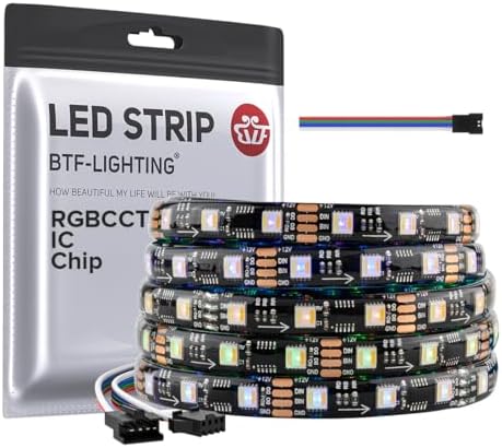 Amazon.com: BTF-LIGHTING WS2805 IC RGBCCT Addressable Dual Data LED ...