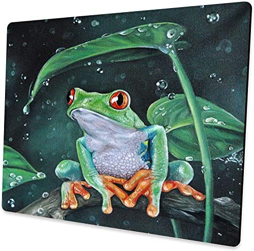 Amazon.com: Personalized Watercolor Frog Mouse Pad, Rectangular Gaming ...